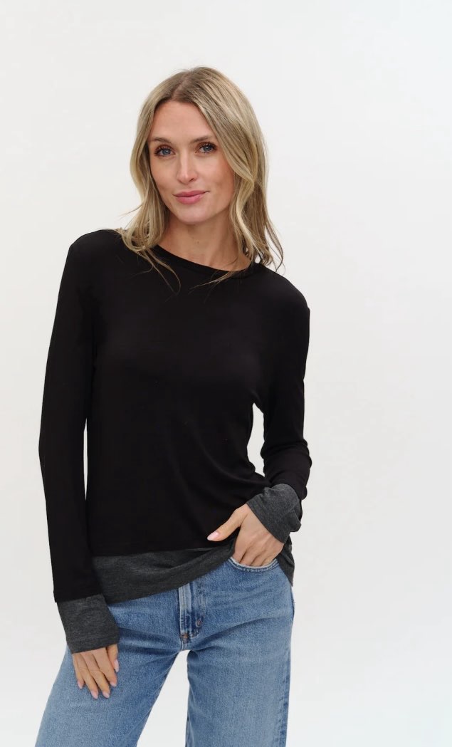 Izzy Long Sleeve Layered Tee – Studio 4 Threads